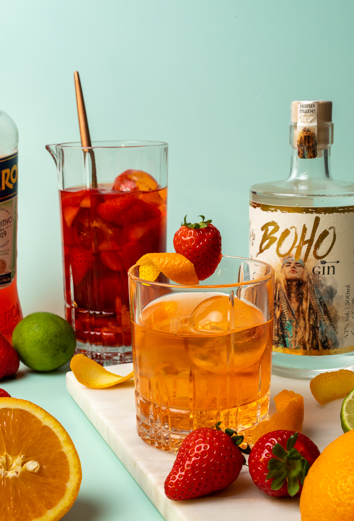 Bittersweet Strawberry Symphony Mit BoHo Gin BOS FOOD Blog